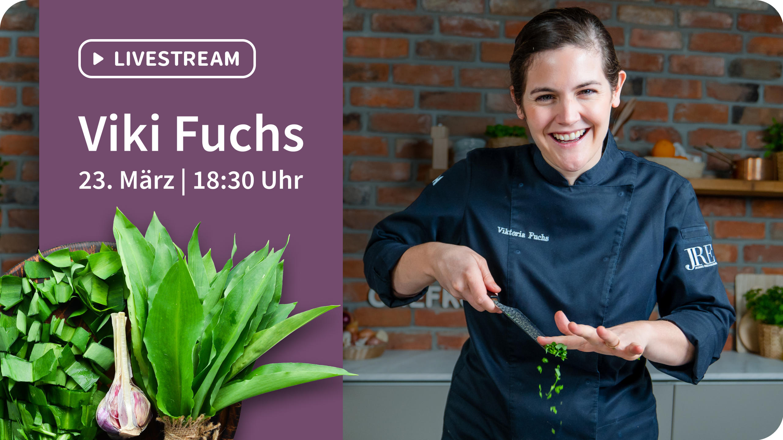 Chefkoch Livestream mit Viki Fuchs – kochen wie eine echte Profi-Köchin