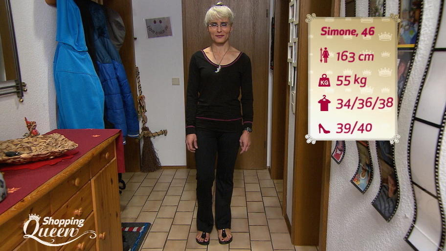 Shopping Queen: Simone trägt drei Konfektionsgrößen