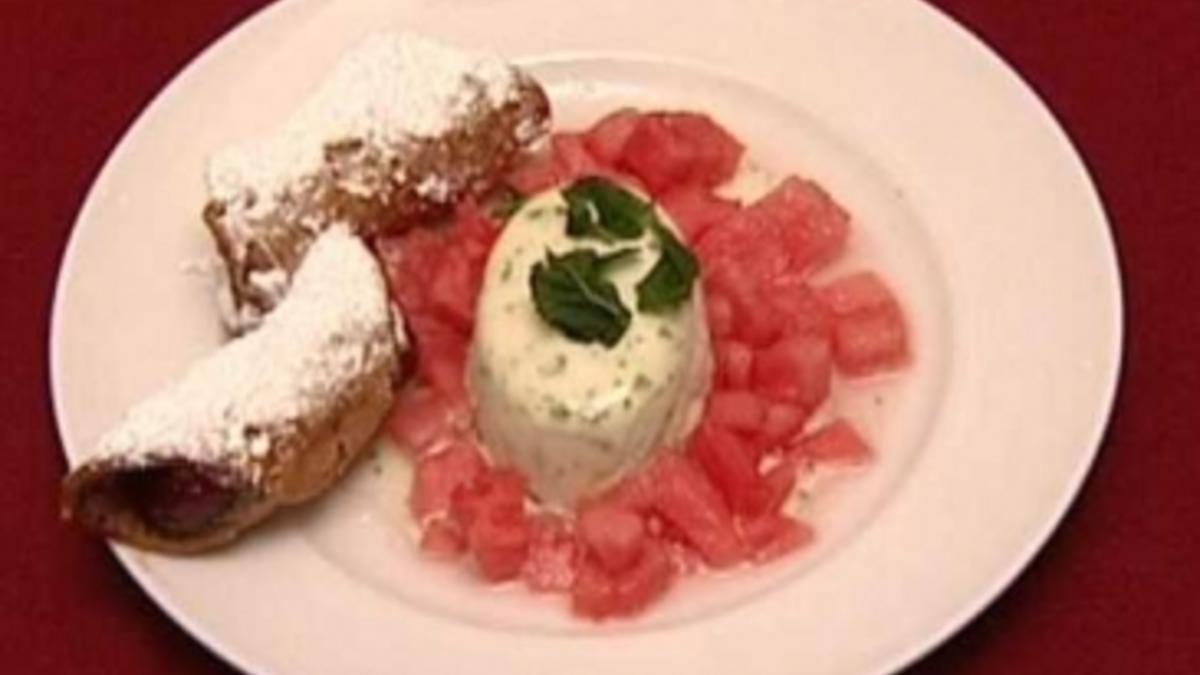 Das perfekte Promi Dinner Rezepte - Melone auf Zitronen-Basilikum ...