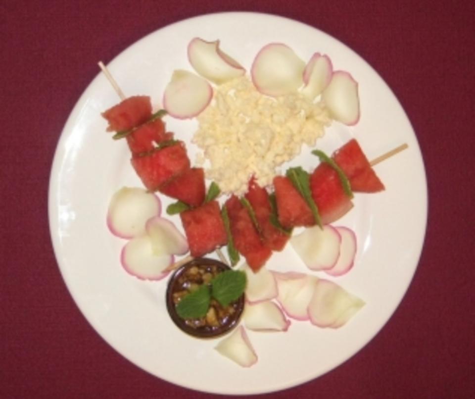 Das perfekte Dinner Rezepte - Wassermelone mal anders - mit Schafskäse ...