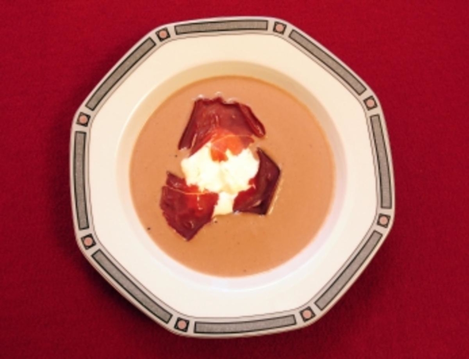 Vox Rezepte - Maronensuppe mit Hirschschinken (Michael Zittel)