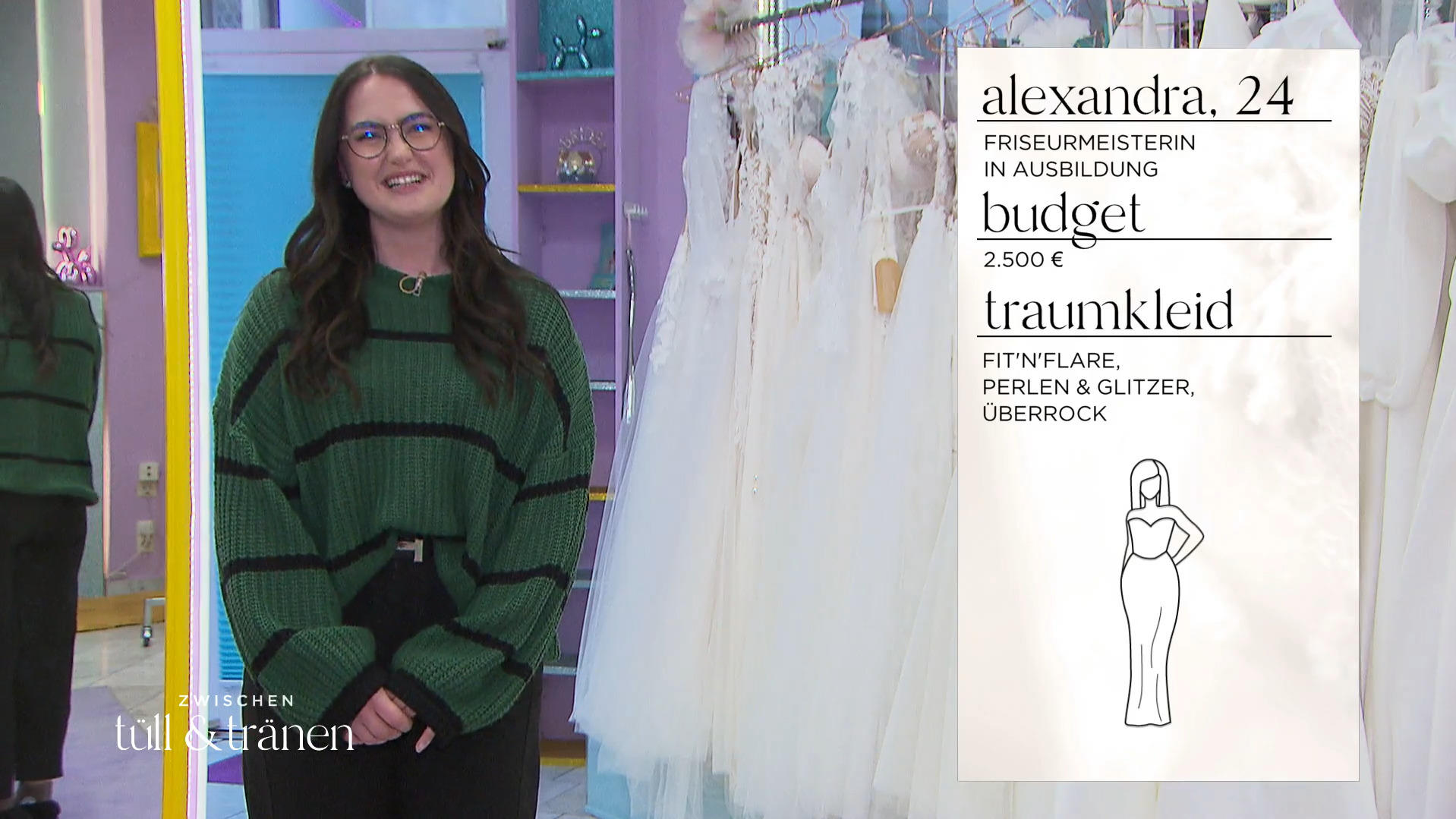 Zwischen Tüll und Tränen: Alexandra wünscht sich ein 2-in-1-Kleid, das ...